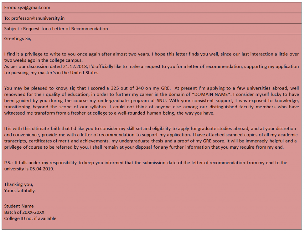 How to Ask for a Letter of Recommendation (LOR): Examples | AdmitEDGE Blog